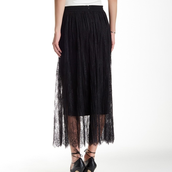 The Kooples | Skirts | The Kooples Black Pleated Lace Skirt Sz Xs ...